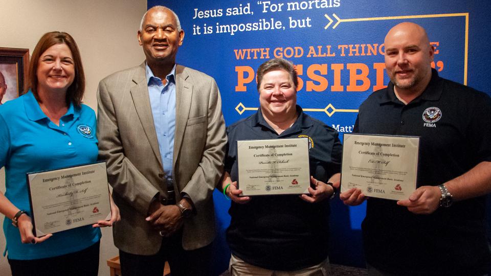 FPU employees complete emergency management basic academy | University News