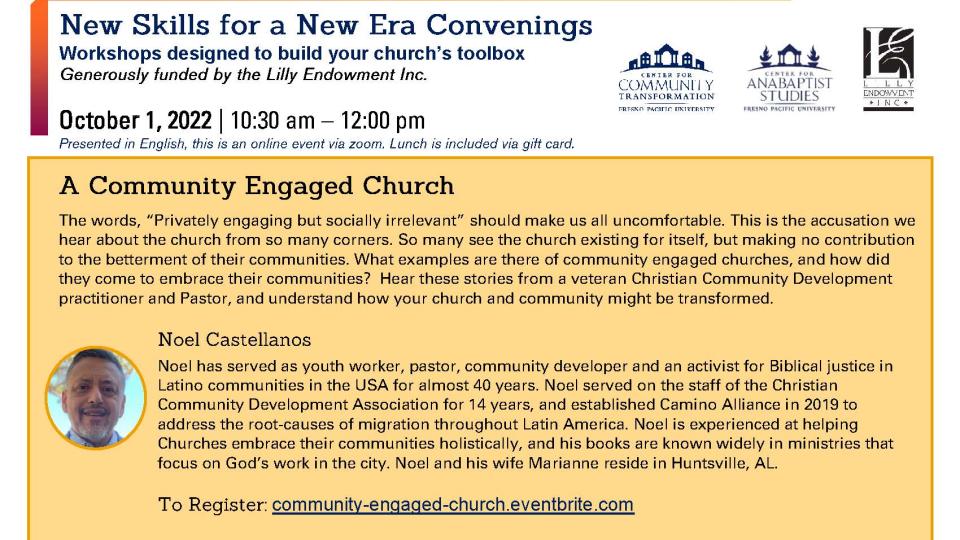 Join “A Community Engaged Church” hosted by the FPU Center for ...