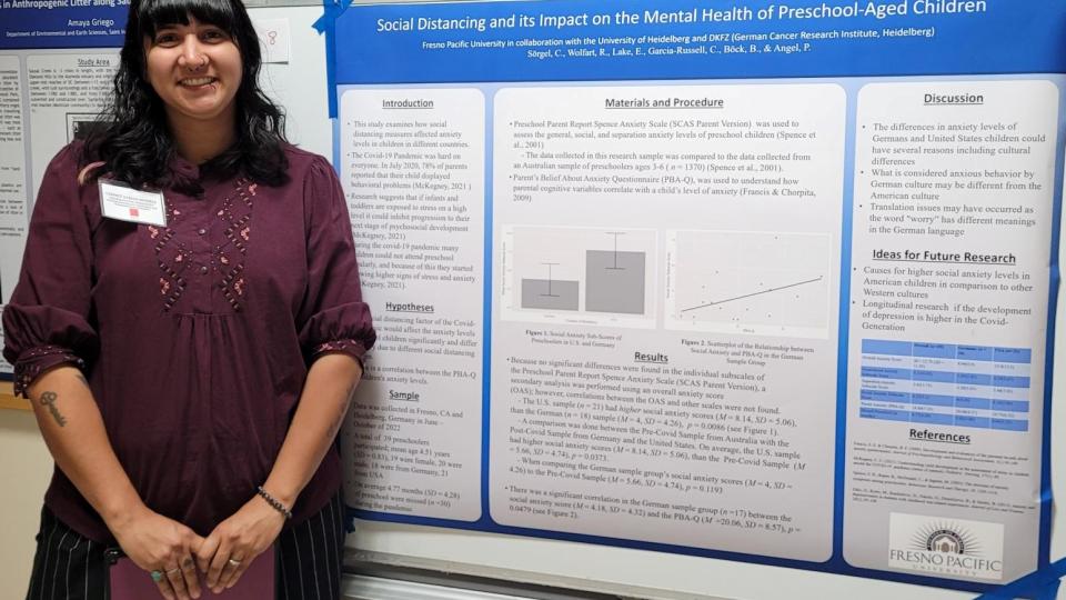 Psychology major presents poster at Western Psychology Conference ...